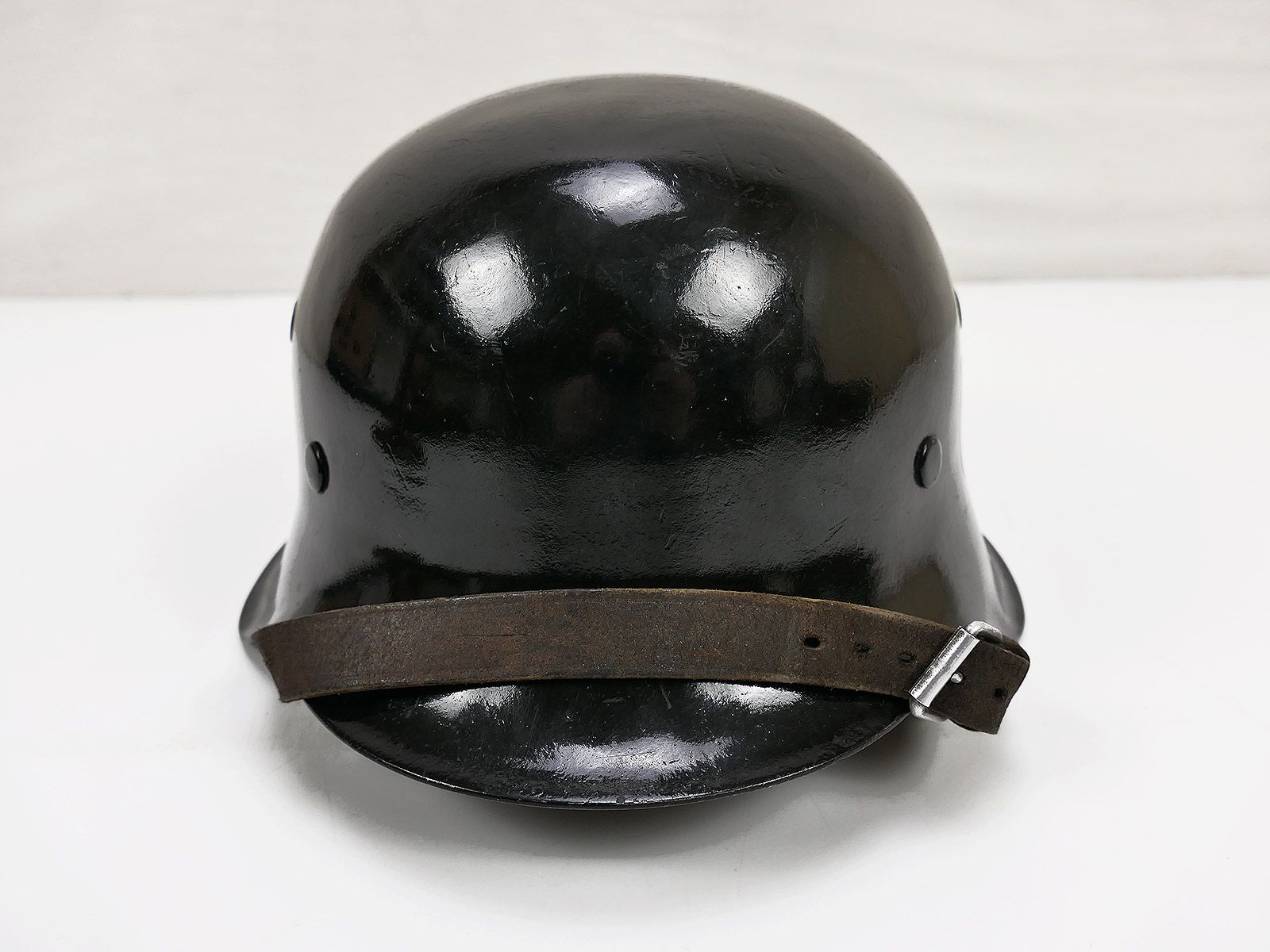 Allgemeine SS Stahlhelm M42 Original Glocke NS66 mit Helmfutter Gr.58 ...