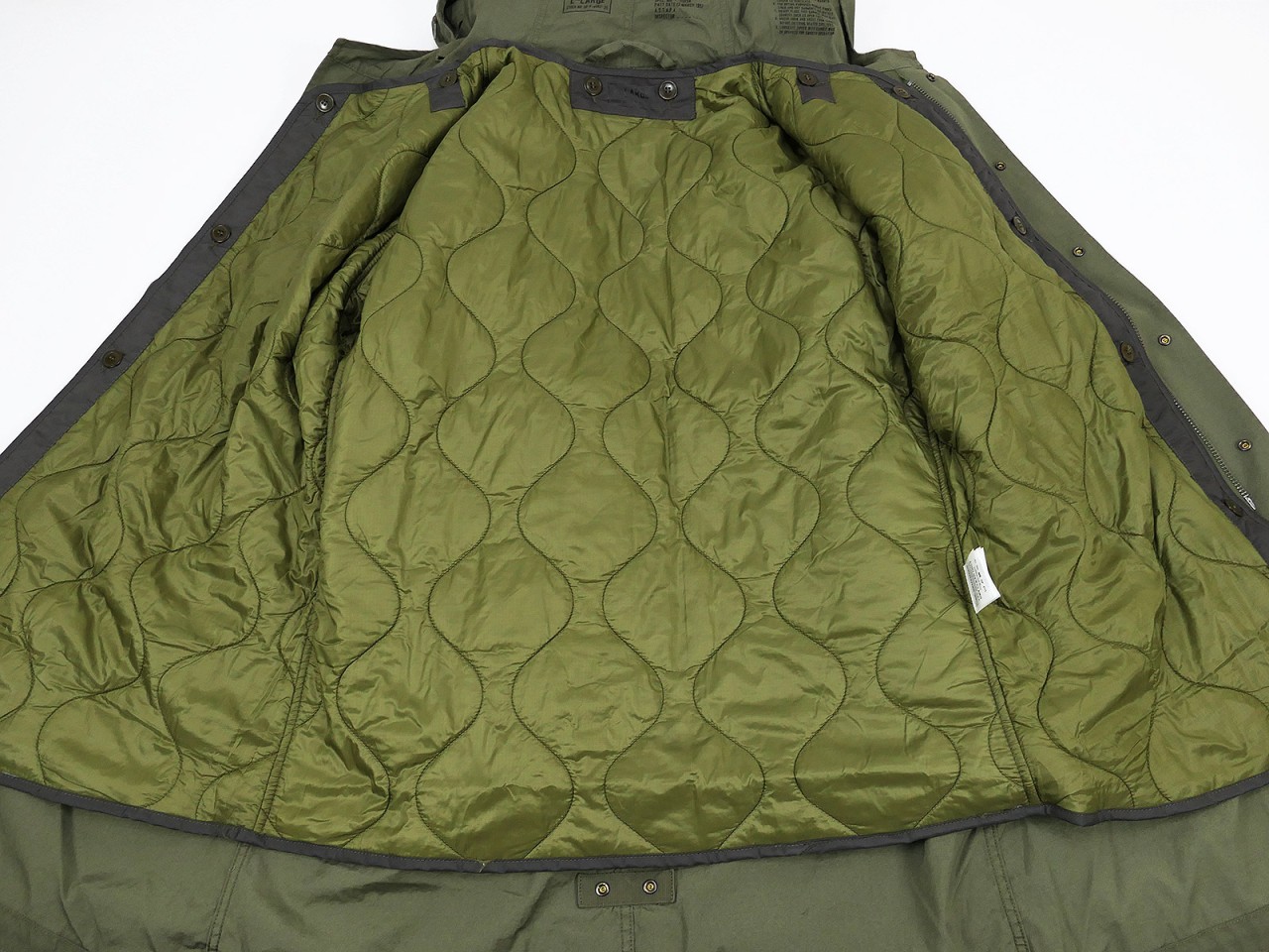 Vintage US M1951 Shell Parka Kapuzenparka M51 mit Futter / Liner Korea ...