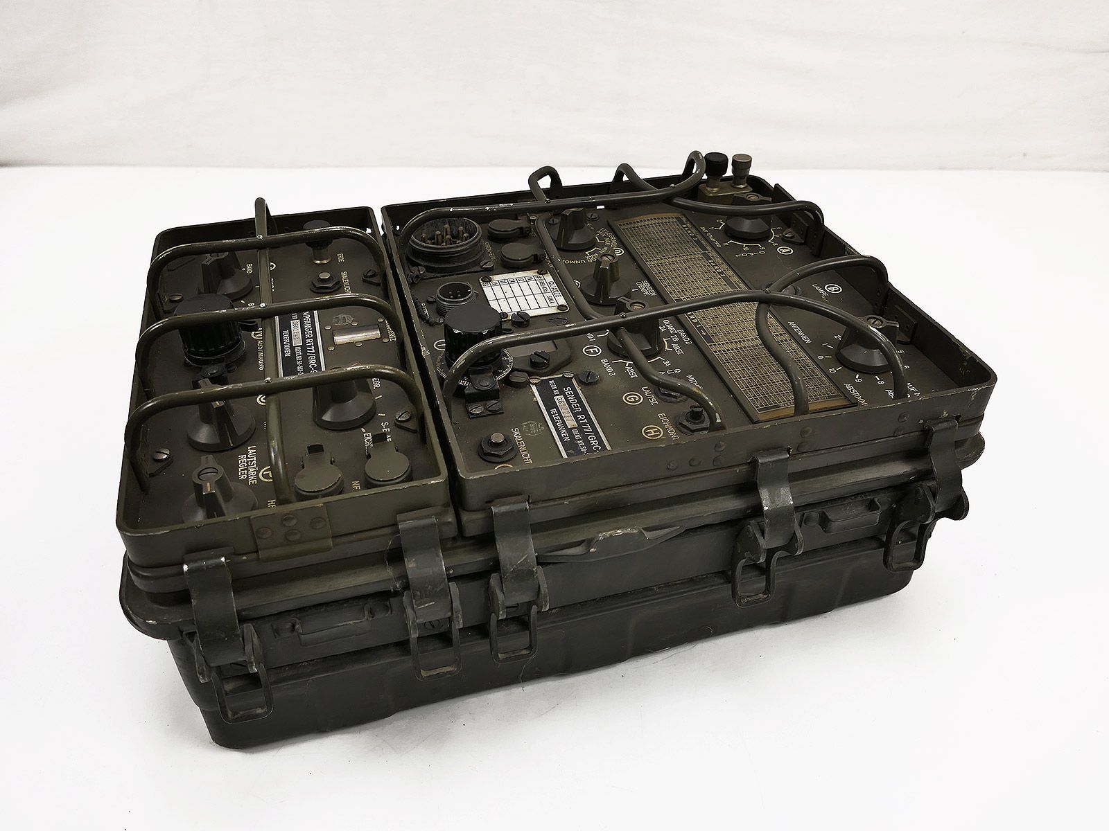 #B/ US ARMY / Telefunken RECEIVER TRANSMITTER RT-77 / GRC-9 Radio Sender Empfänger Funkgerät ...