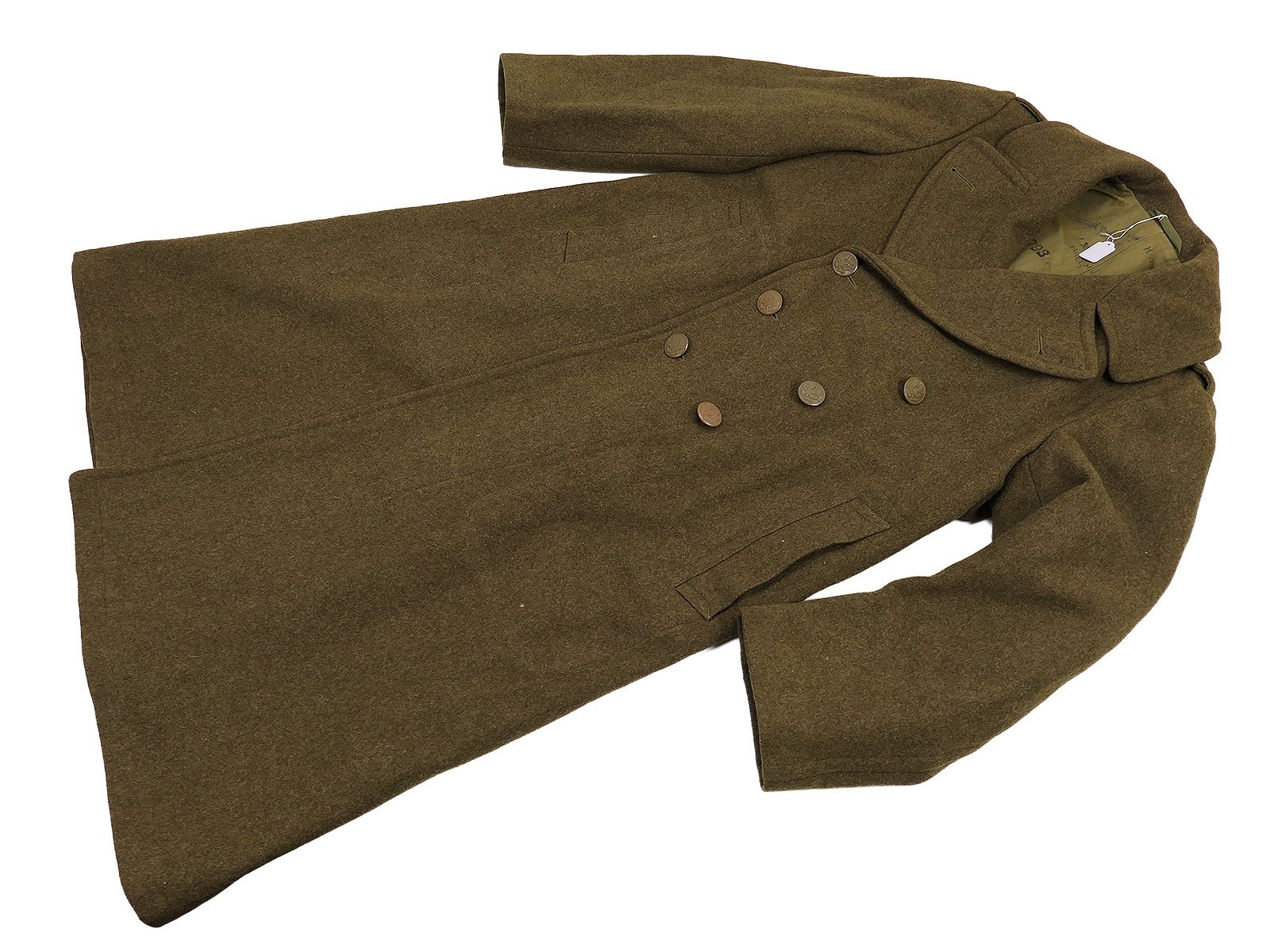 Original US WW2 Overcoat Wool OD Melton Mantel May 1945 Gr. 38R ...
