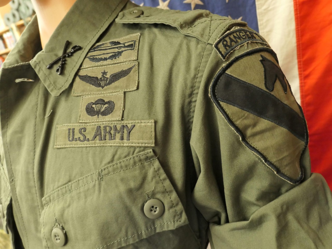 US Army Vietnam Jungle M64 1st Cavalry Uniform Lt. Colonel Bill Kilgore ...