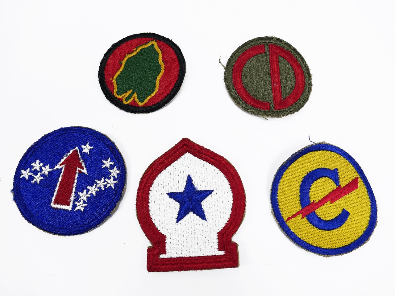 5x US Army Shoulder Patch Abzeichen USA #B | Lomax Militaria