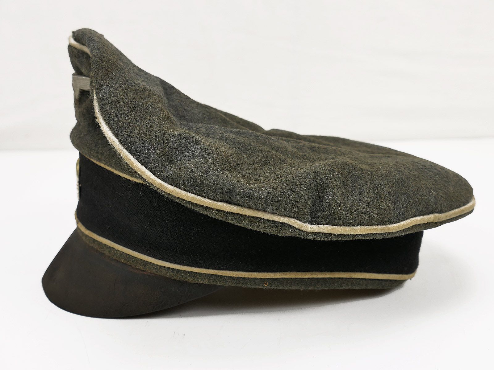 Waffen SS Schirmmütze Infanterie Crusher Cap Alte Art Gr.57/58 ...