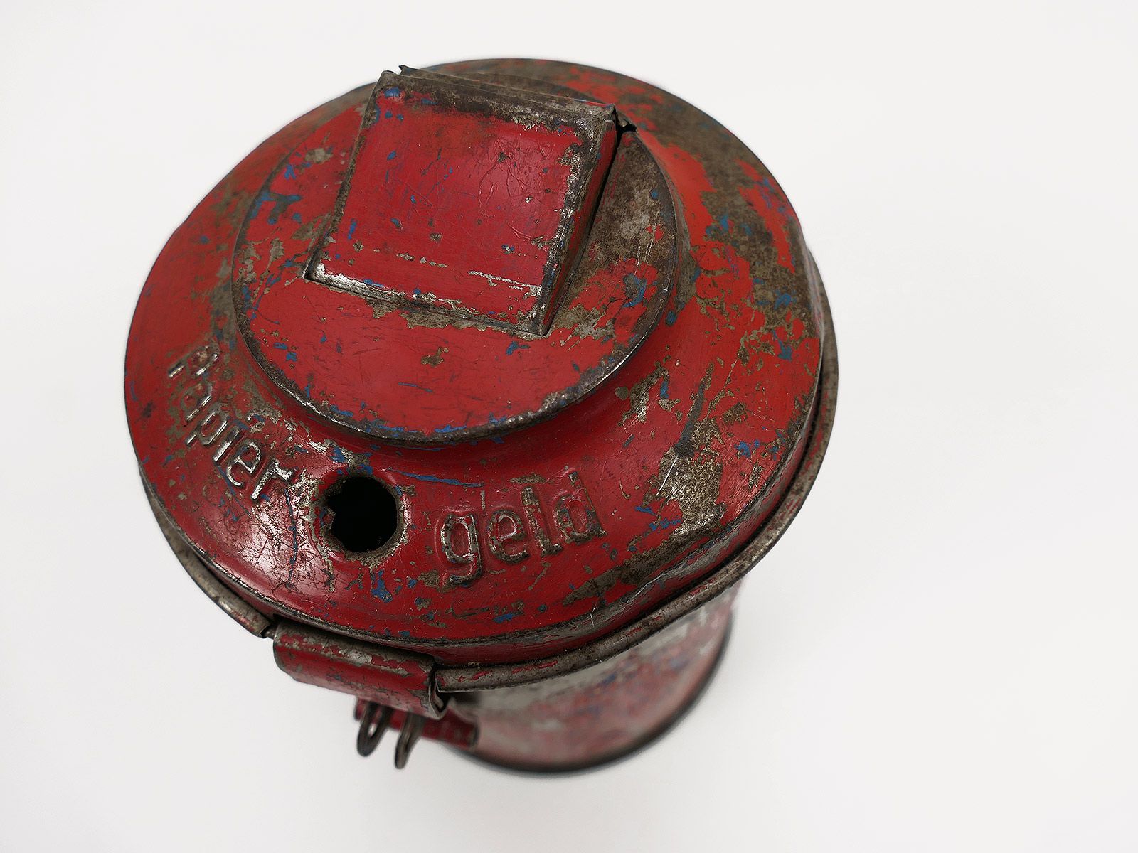 #1/ Spendendose Sammelbüchse WHW Winterhilfswerk mit Papier Banderole ...