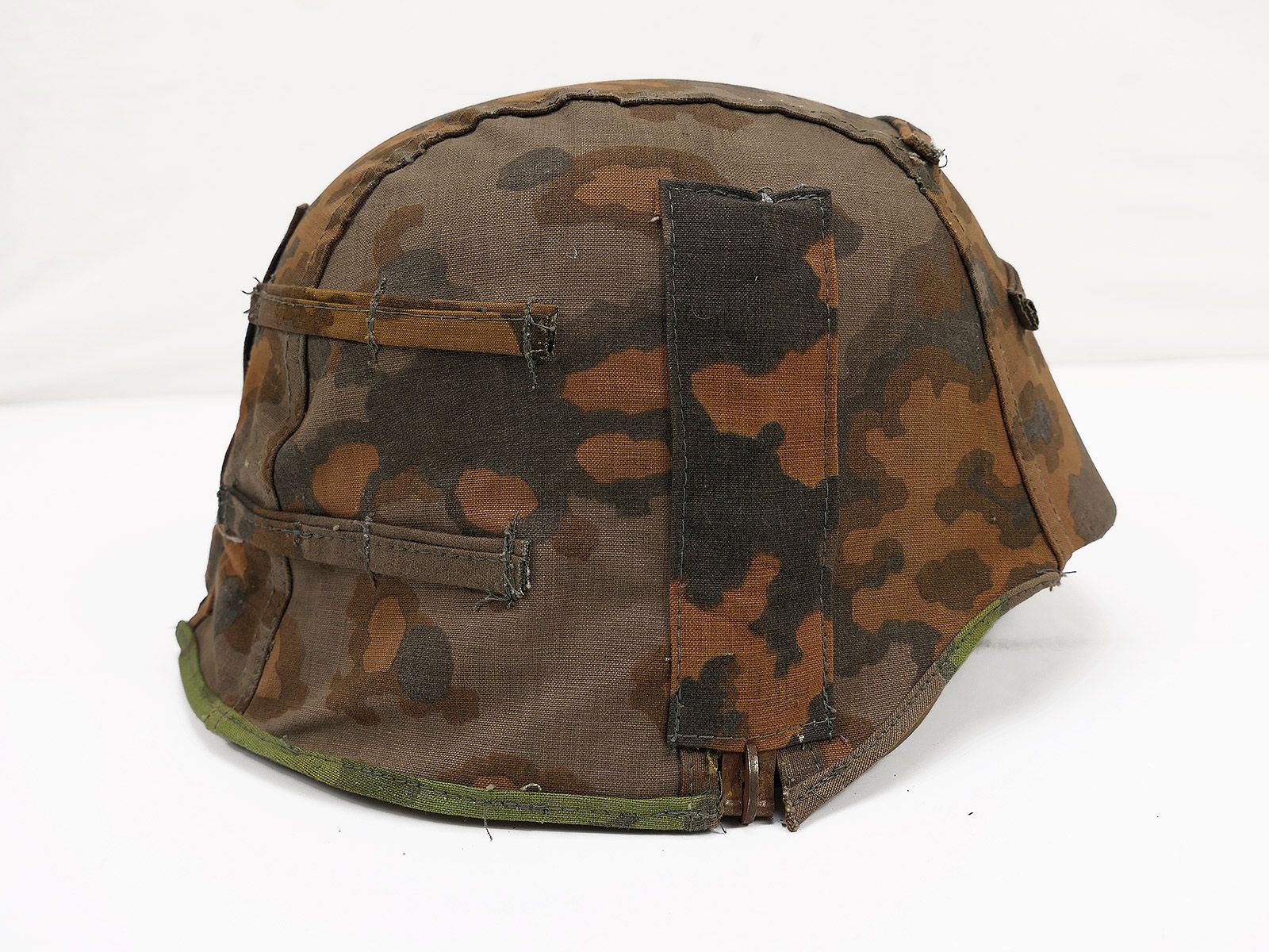 #C Eichenlaub ZZ Stahlhelm Helmbezug Helmtarnbezug aus original Tarn ...