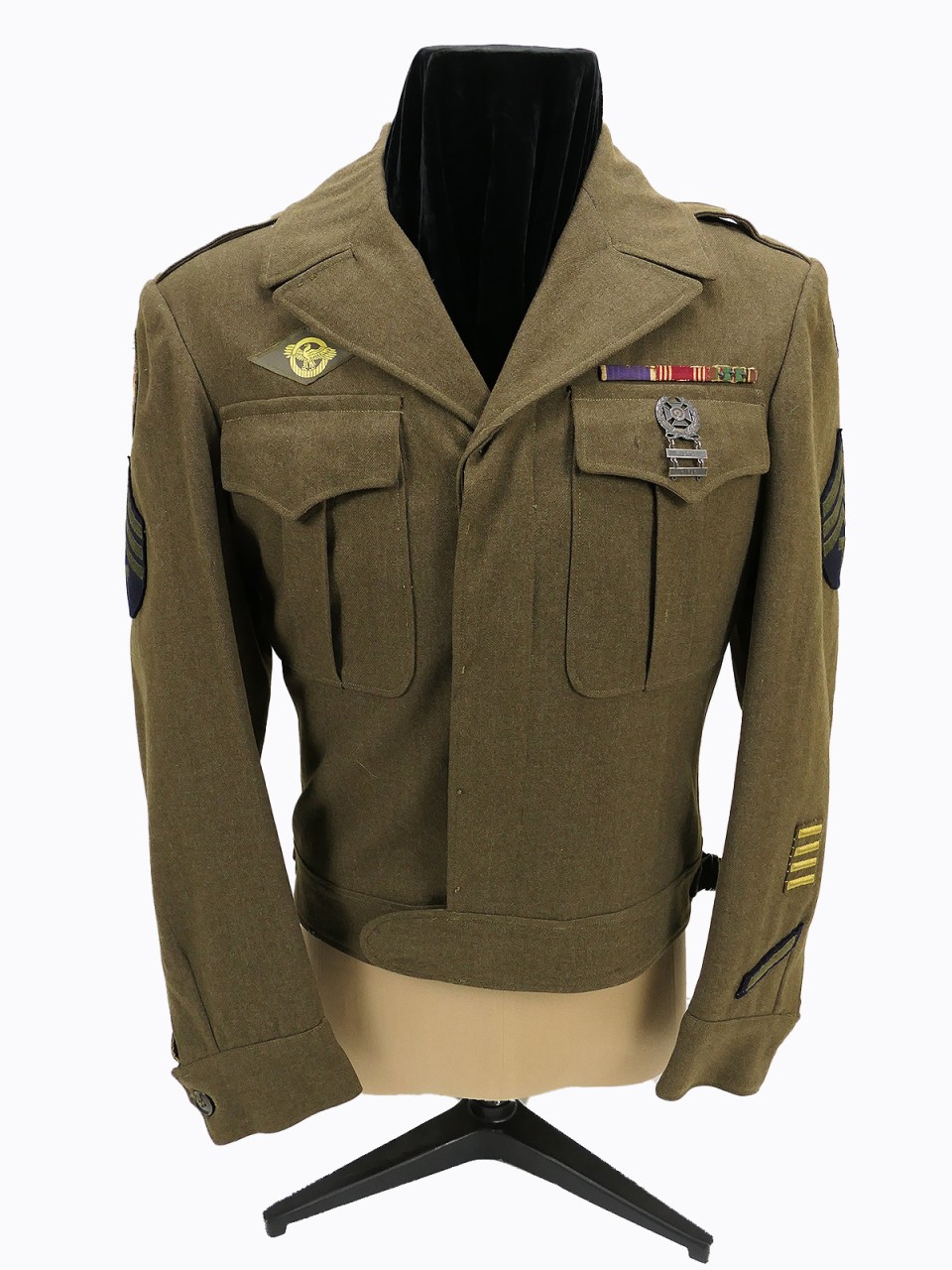 US ARMY WW2 Jackets Field Wool OD Ike Jacket Uniformjacke 36R 1944 ...