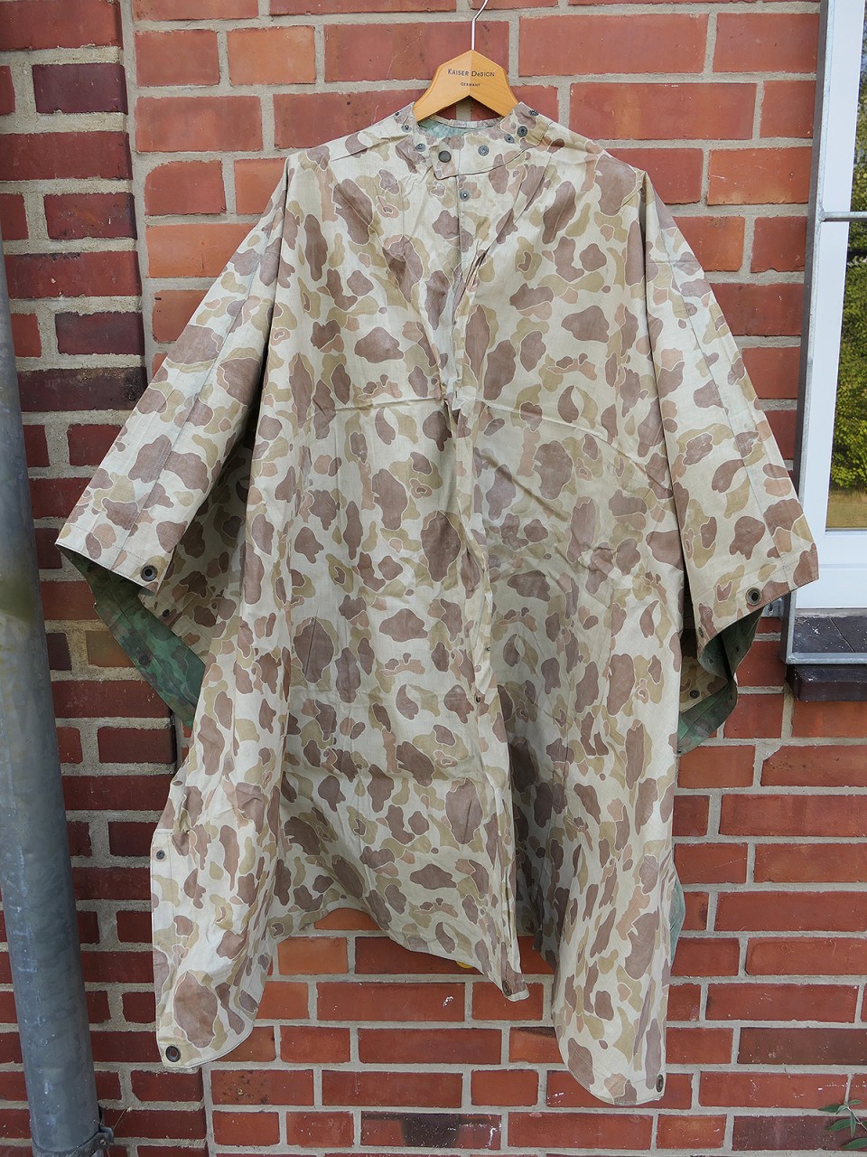 #4 USMC MARINES WW2 Pacific Poncho camouflage Rubber 1944 Duck hunter ...