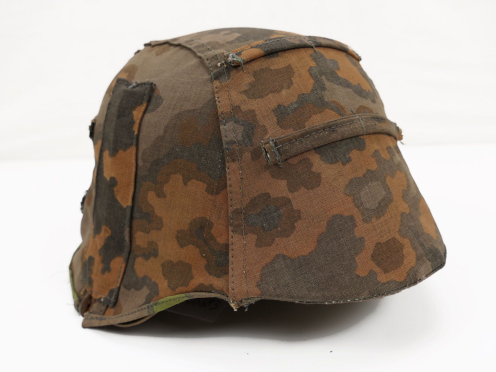 #C Eichenlaub ZZ Stahlhelm Helmbezug Helmtarnbezug aus original Tarn ...