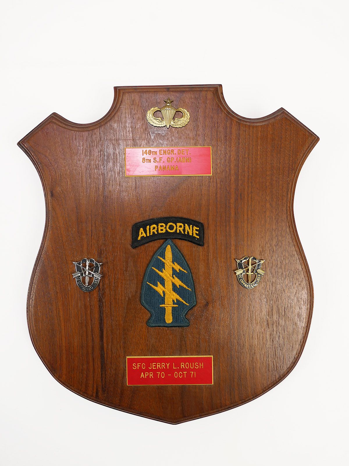 Erinnerungs Wand Tafel Plakette Plague Service 8th Special Forces Group ...