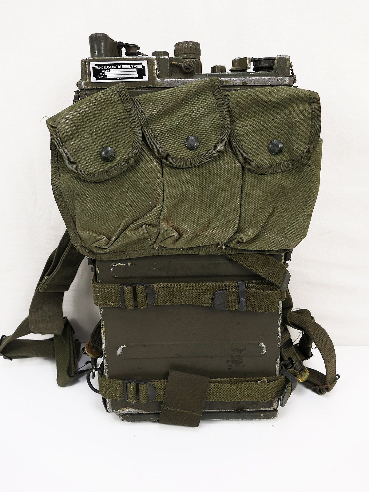 #151 US ARMY FUNKGERÄT VIETNAM RADIO RECEIVER PRC-9/10 mit Zubehör ...