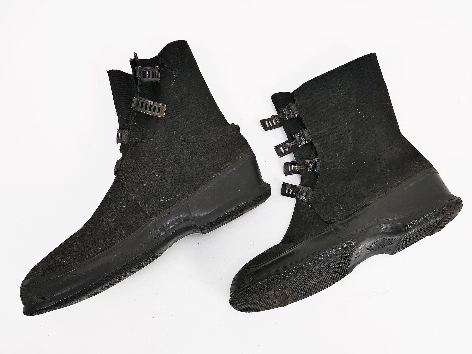 US ARMY WW2 Overshoes Arctic Rubber Über Stiefel Gr. 9 Sohlenlänge 32 ...