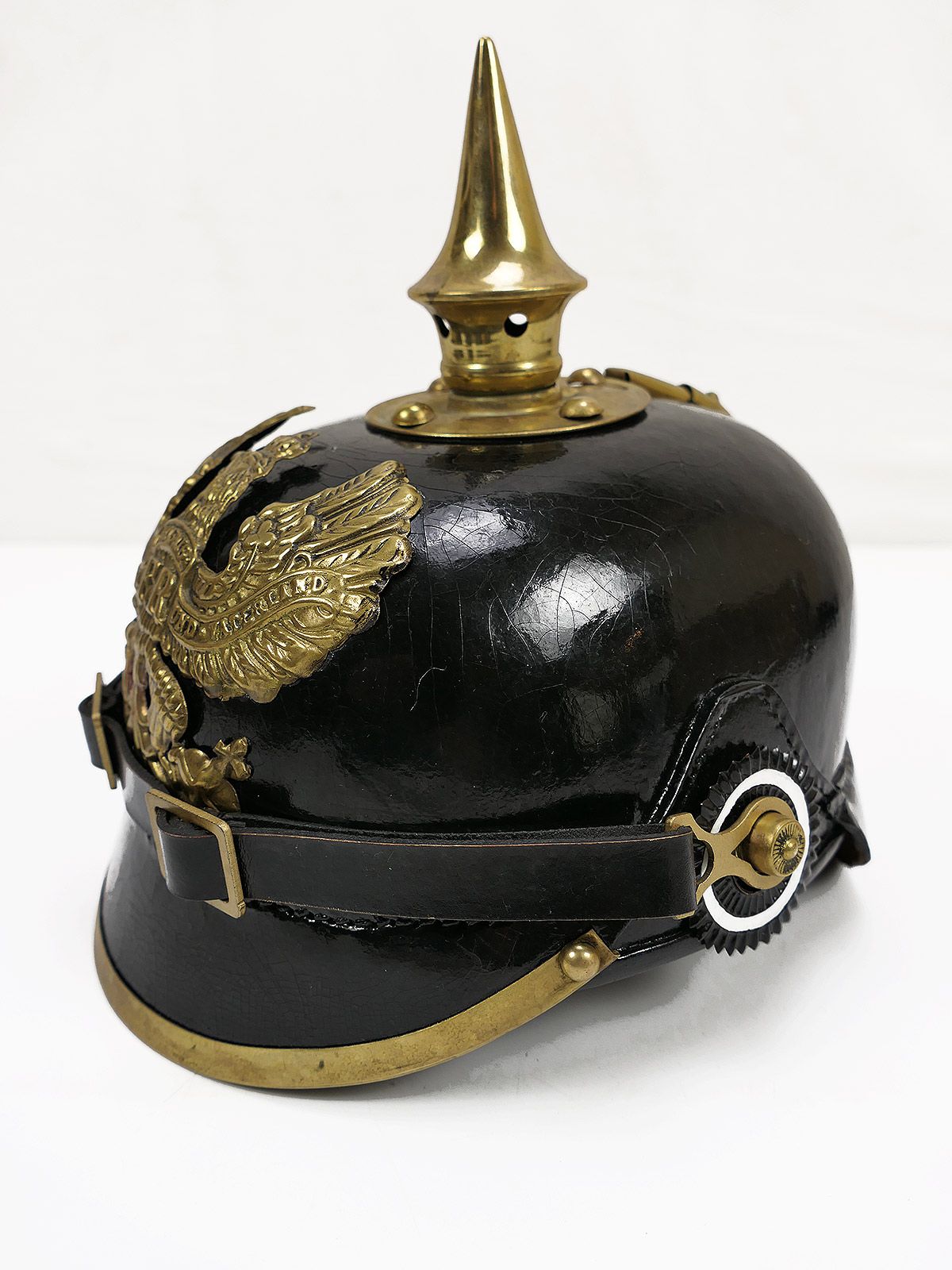WK1 Helm Pickelhaube Preußen Mannschaften Spiked Helmet Prussian ...