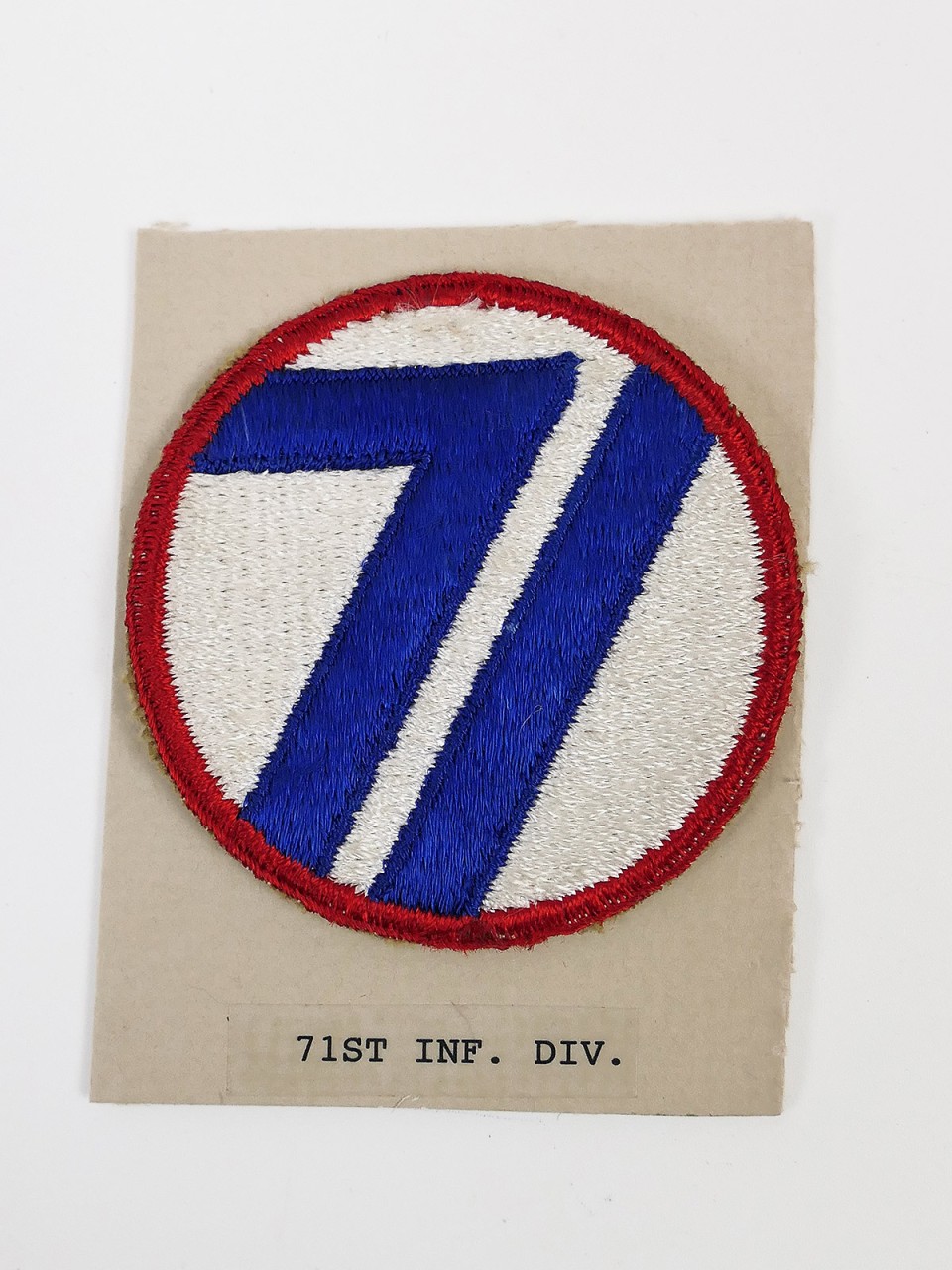 Original US ARMY WW2 Infanterie Divisionsabzeichen Patch - 71st ...