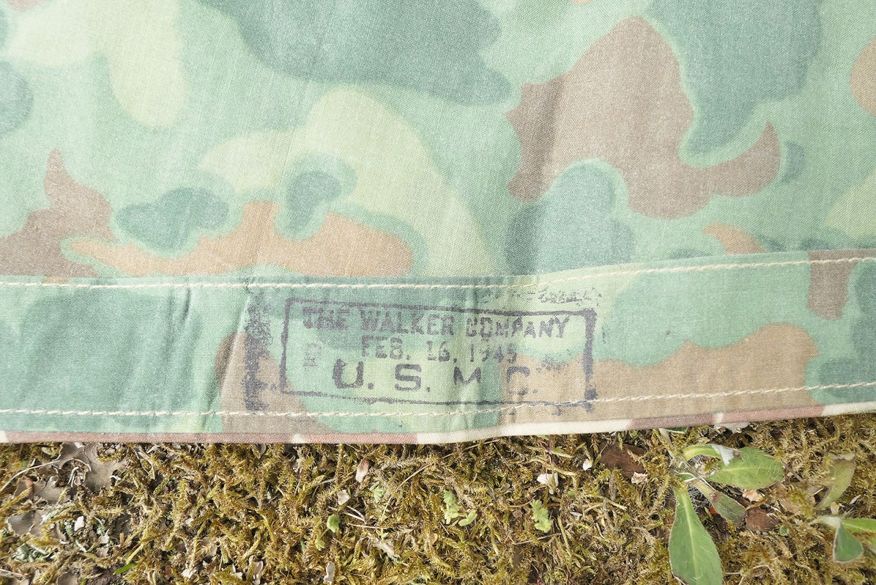 #AE USMC MARINES WW2 Pacific Poncho camouflage 1945 Duck hunter Jungle ...