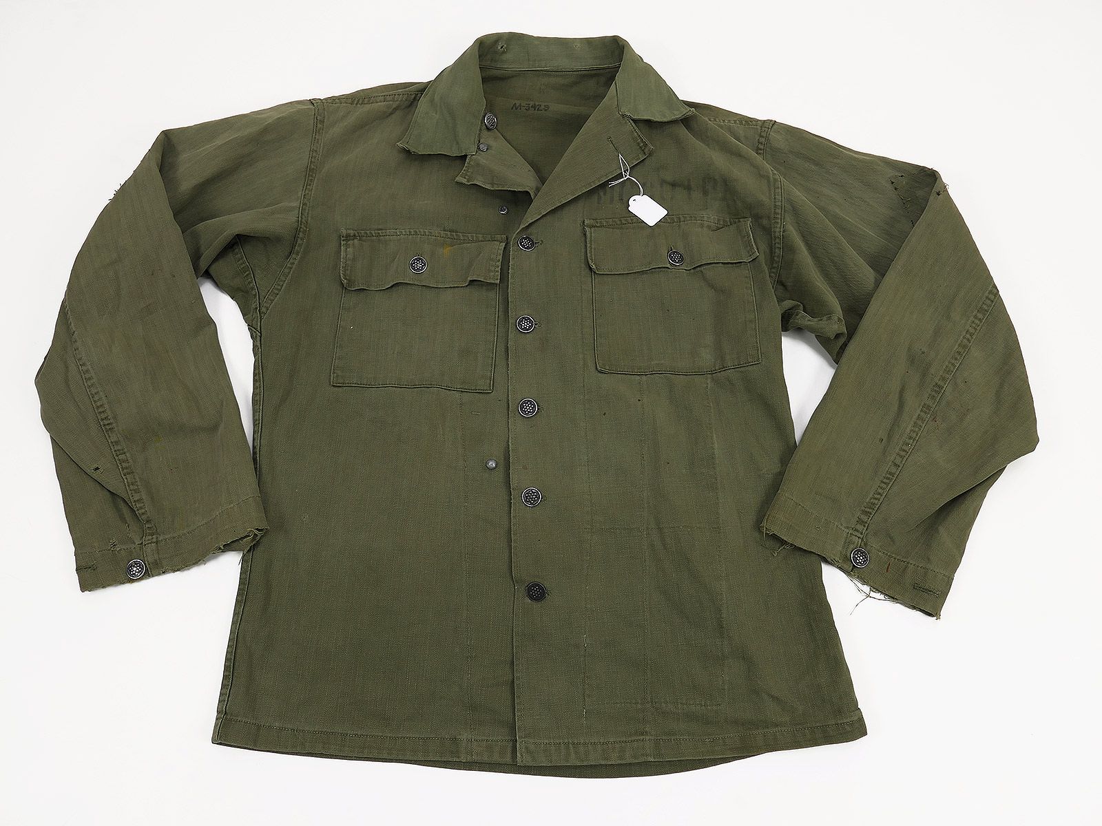 Einzelstück Original US ARMY WW2 HBT Herringbone Twill Jacket Small (US ...