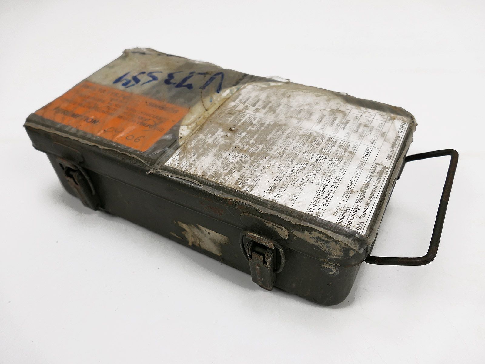US ARMY Medical First Aid Box Jeep Medic Verbandkasten Metallkiste KFZ ...