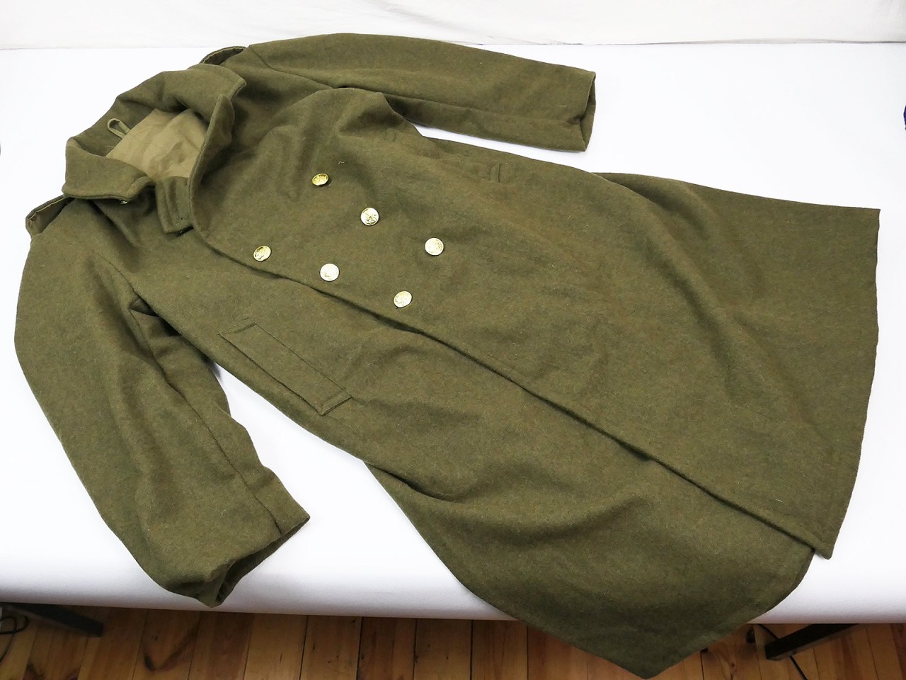 US Army WW2 Winter Mantel Men's Wool Trench Coat Melton | Lomax Militaria