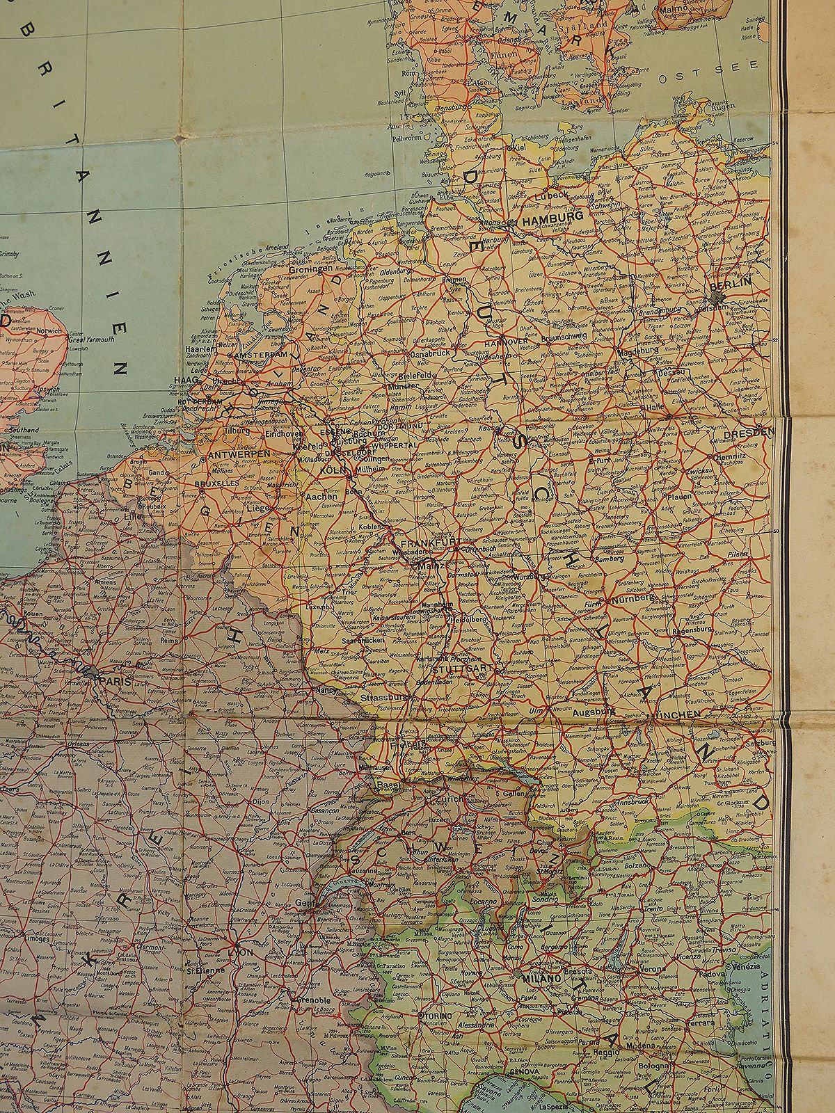 Original Kriegskarte DIE WESTFRONT Falt Karte OKW 78x59cm | Lomax Militaria