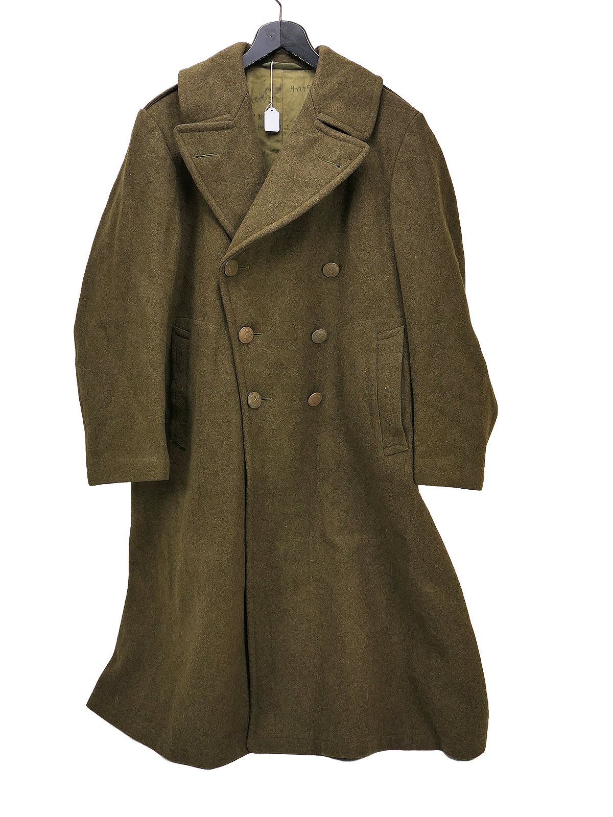Original US WW2 Overcoat Wool OD Melton Mantel May 1945 Gr. 38R ...